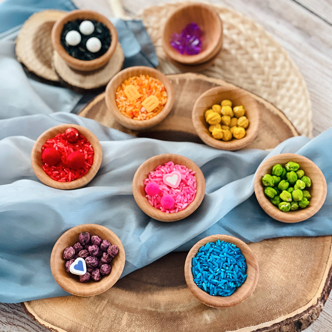 Sorting Bowl Set - Montessori Trays & Tools - Three Yellow Starfish